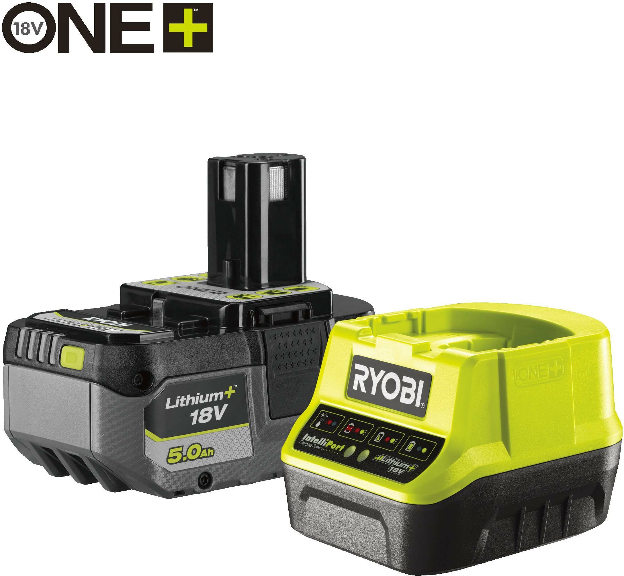 RYOBI RC18120-150X 18V kit charger with 5.0Ah Battery - 5133005573 | Klium