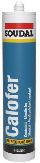 SOUDAL Calofer heat-resistant joint sealant stove sealant grey (400g in ...