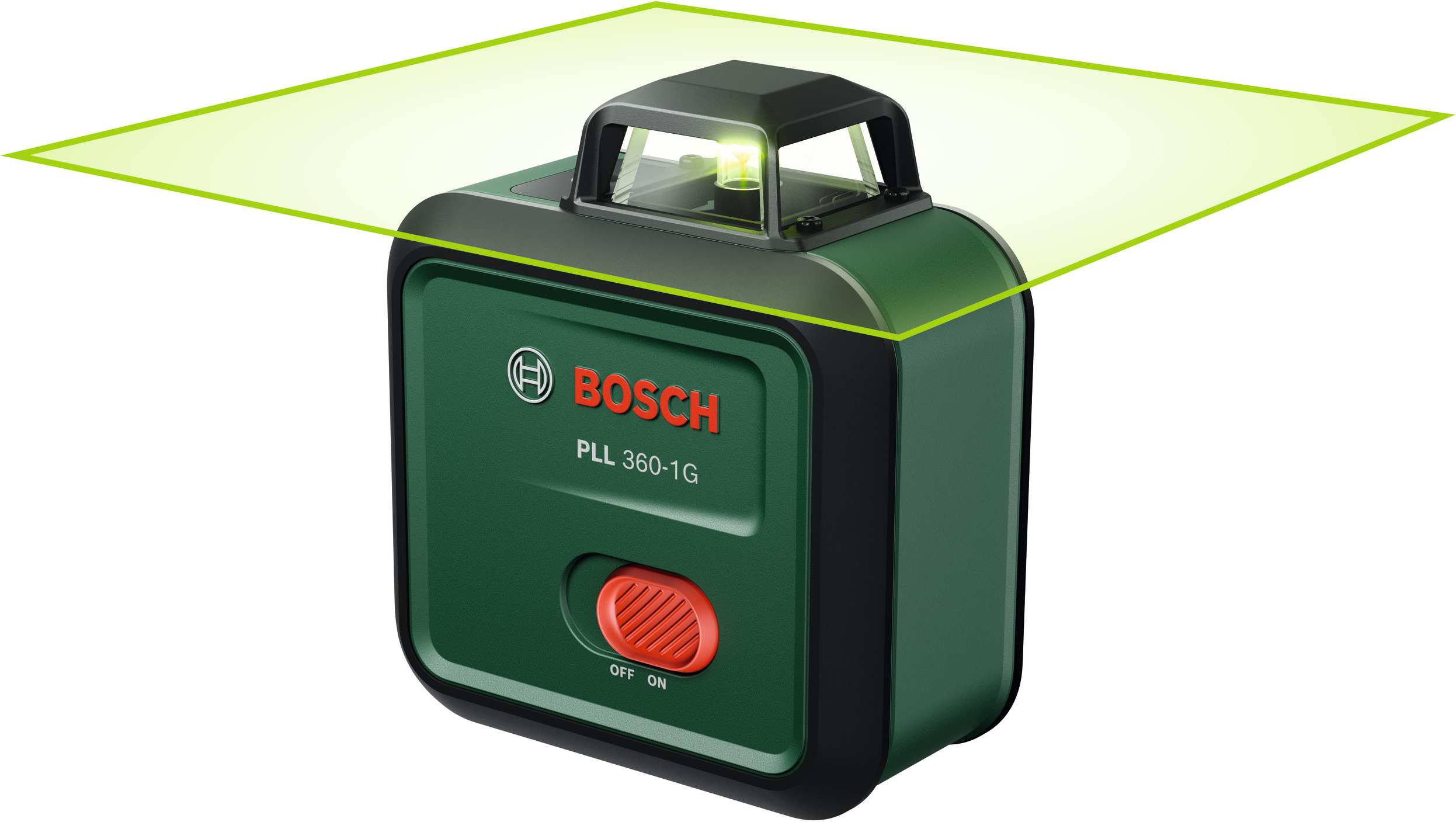 BOSCH PLL 360-1G cordless line laser green in storage case (1x 2.0Ah ...