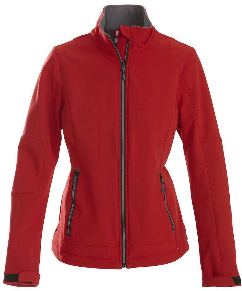 PRINTER TRIAL LADY softshell jacket red - 2261045-400-6 | Klium