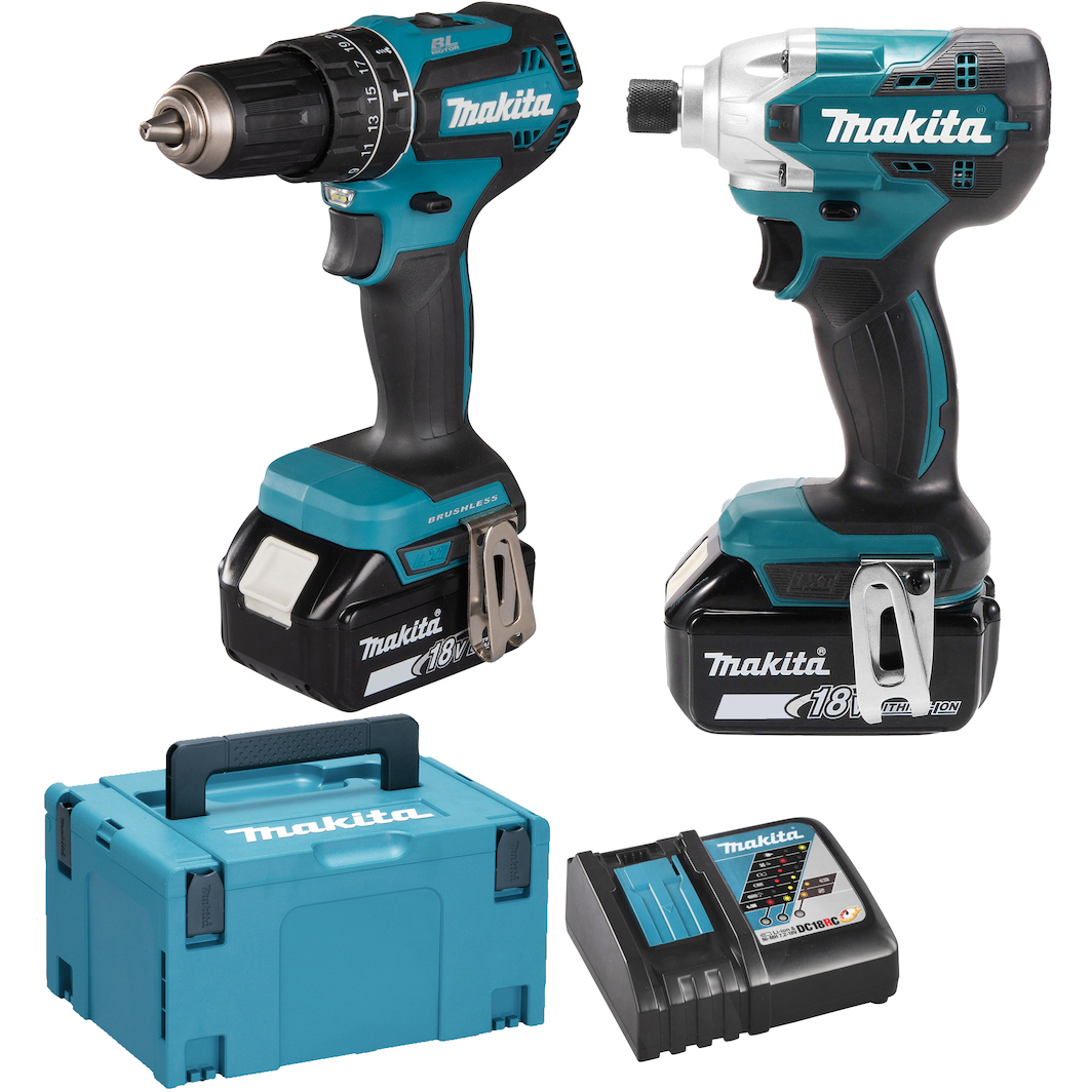 MAKITA DLX2394J 18V LXT cordless machine kit DHP485Z + DTD156Z in ...