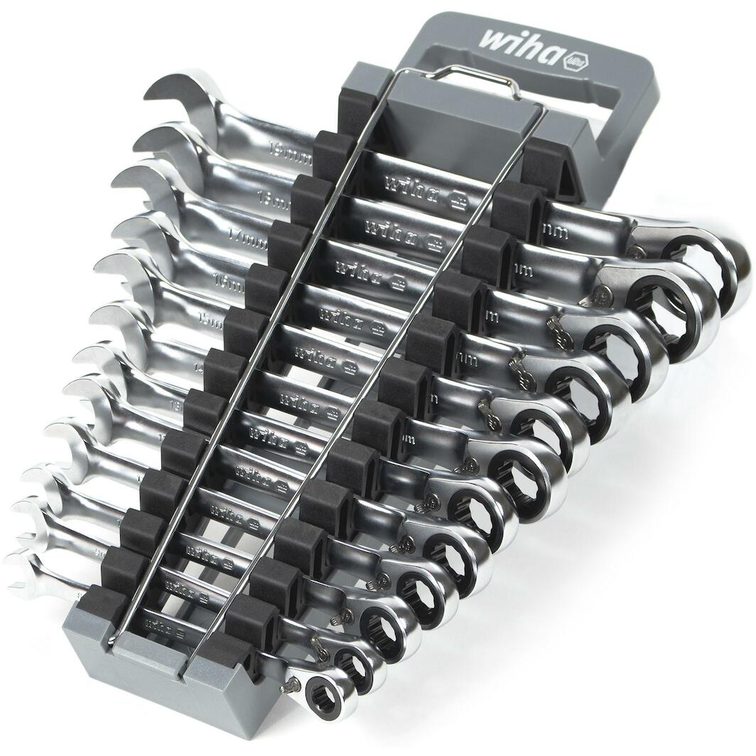 WIHA 303190 ratchet spanner set 13-piece switchable incl. holder ...