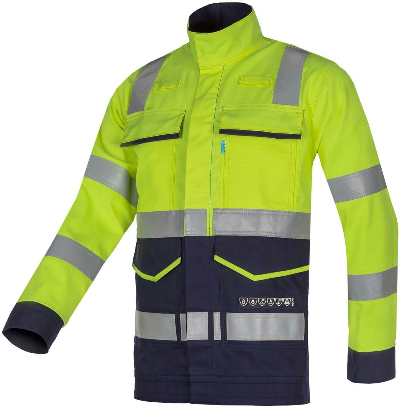 SIOEN 087VA2PJH Komodo ECO signalisation trousers with ARC protection fluo (yellow/marine ...