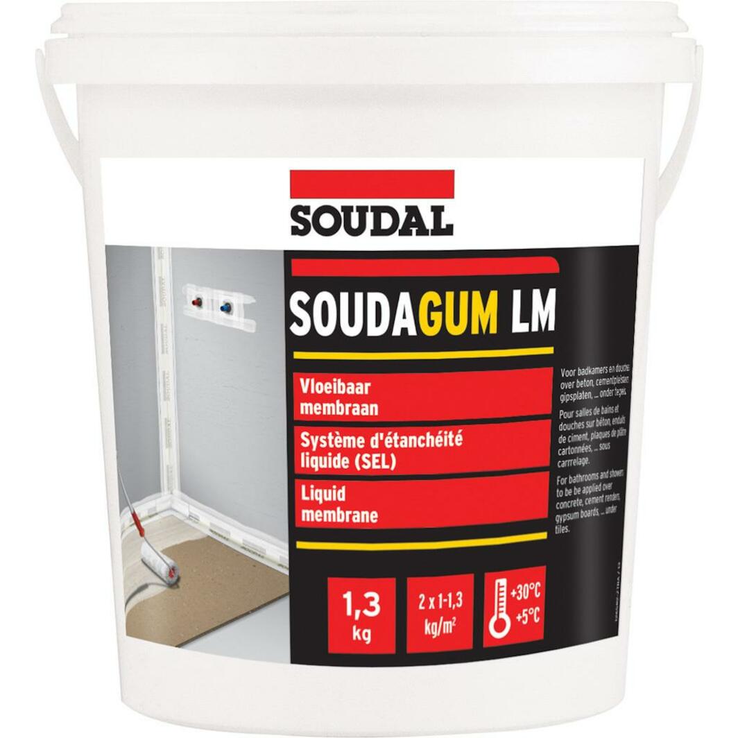 SOUDAL Soudagum LM liquid waterproofing membrane white 4kg - 126581 | Klium