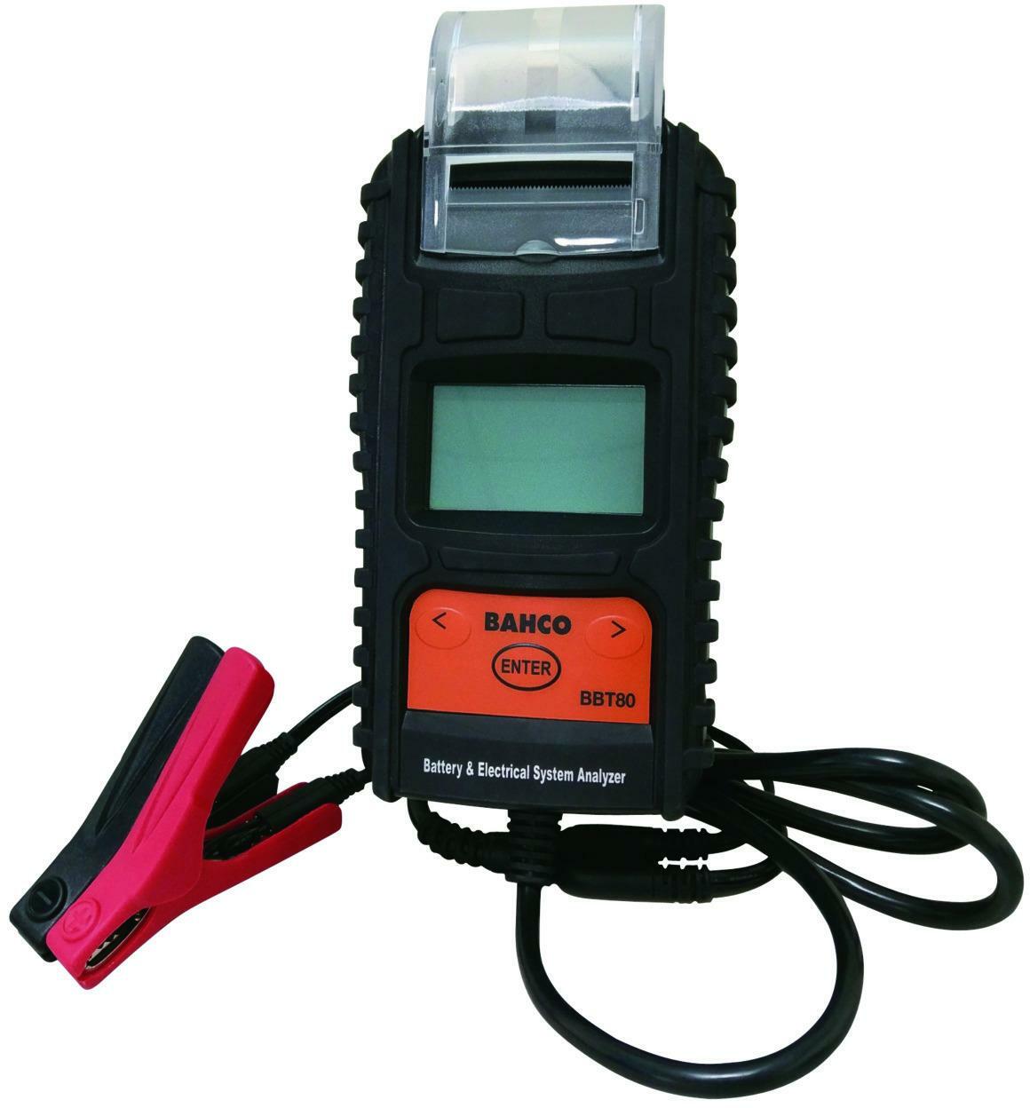 BAHCO BBT80 digital battery tester with printer, 6V and 12V | Klium