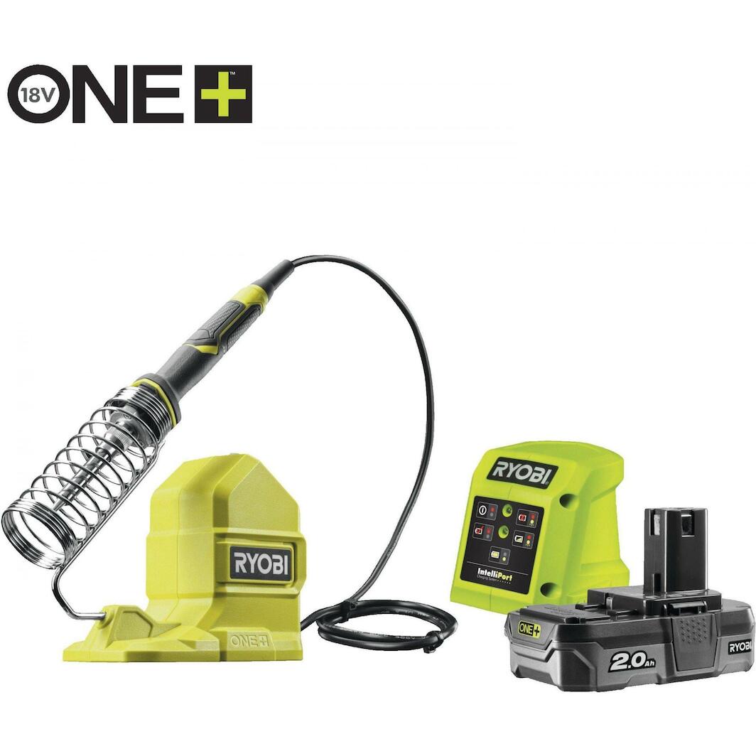 RYOBI RSI18-120G 18V ONE+ cordless soldering iron (1x 2.0Ah battery ...