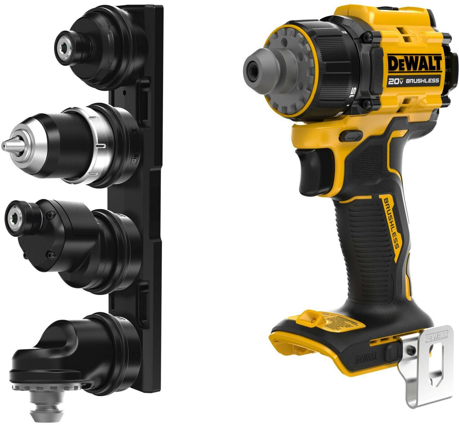 DEWALT DCD803NT-XJ 18V XR multi-head cordless drill driver in TSTAK ...
