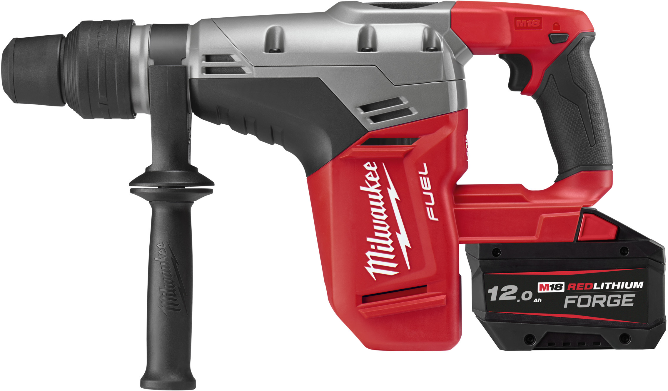 MILWAUKEE M18 CHM-121C FUEL cordless combi hammer SDS-Max in case (1x ...