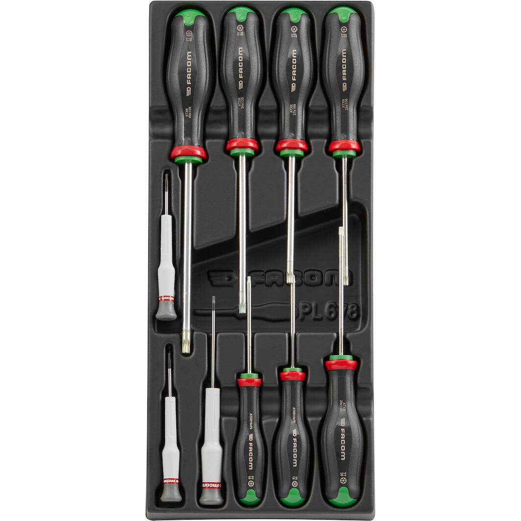 FACOM MOD.AT6 ProTwist screwdriver set in module resistorx 10-piece | Klium