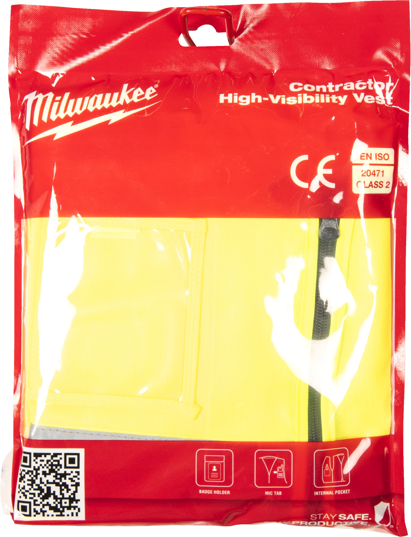 MILWAUKEE 493249399 hi-vis safety jacket (fluorescent yellow) - 4932493995 | Klium