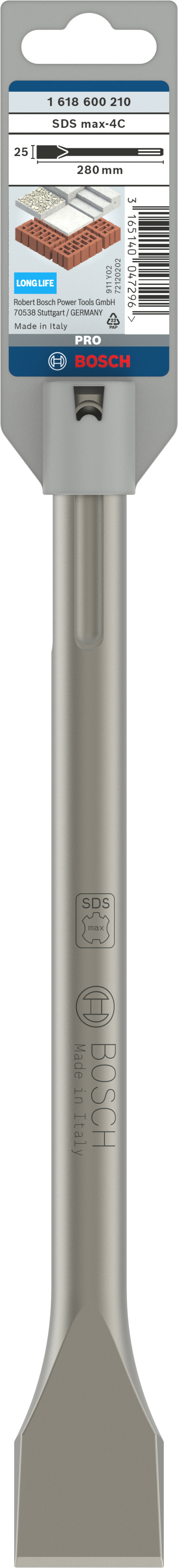 BOSCH 1618600210 flat chisel SDS-Max 280 x 25 mm | Klium