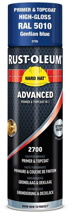 RUST-OLEUM 2726 Hard Hat Advanced primer/coating gentian blue high ...