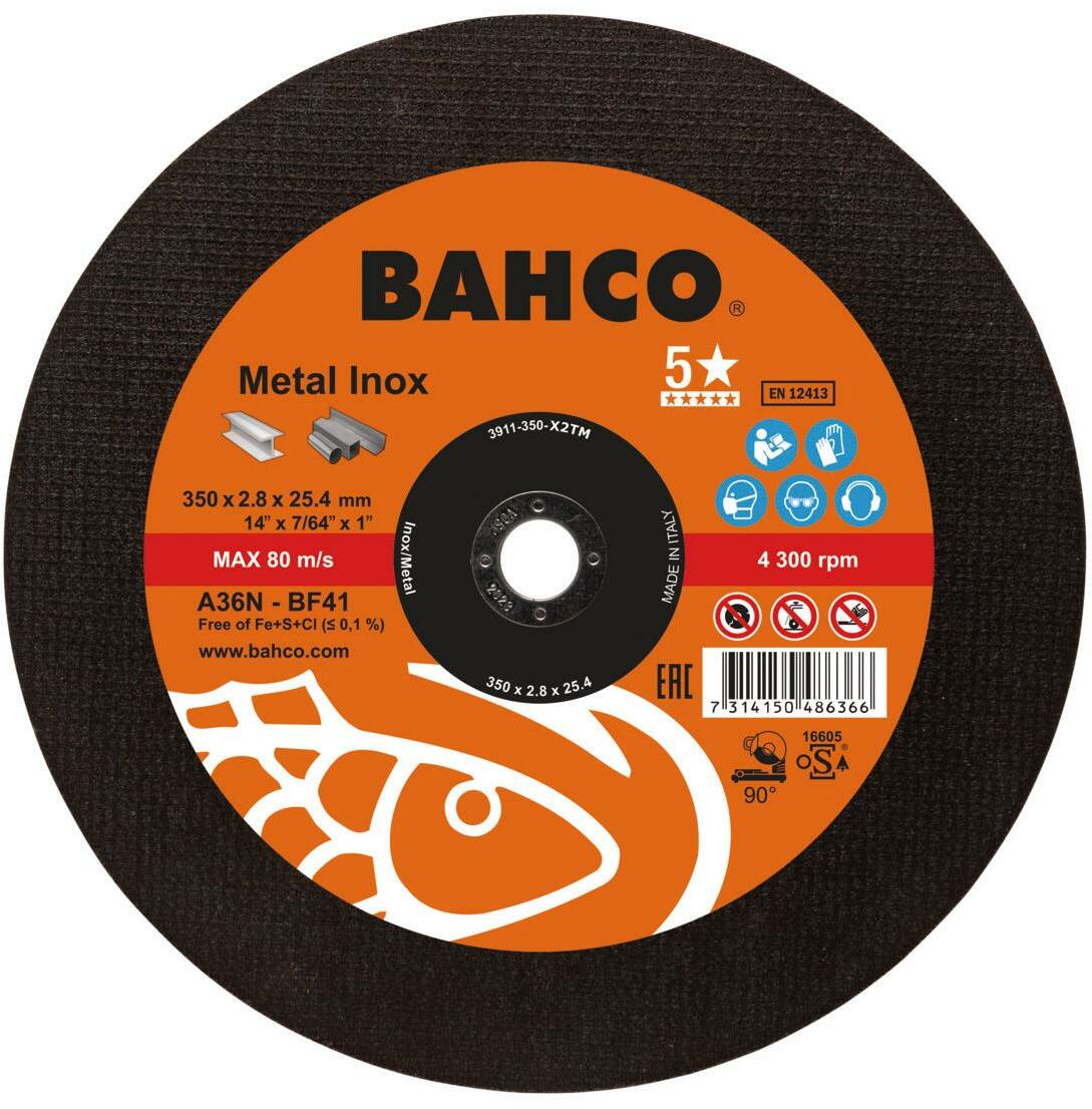 BAHCO 3911-400-X2TM grinding wheel for deburring stainless steel and ...