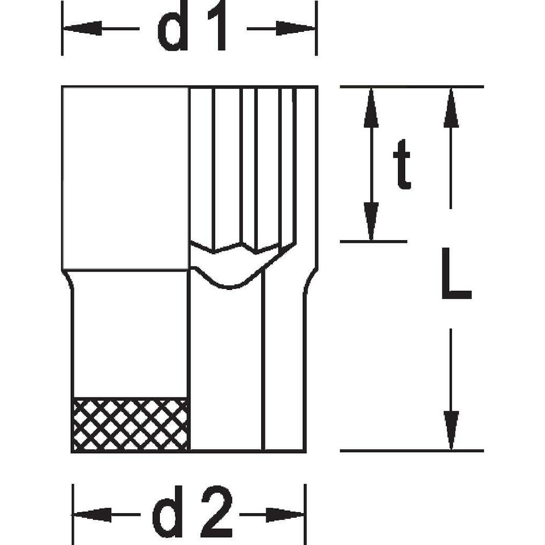 GEDORE D 19 8 socket spanner 1/2" UD profile 8 mm - 6133040 | Klium