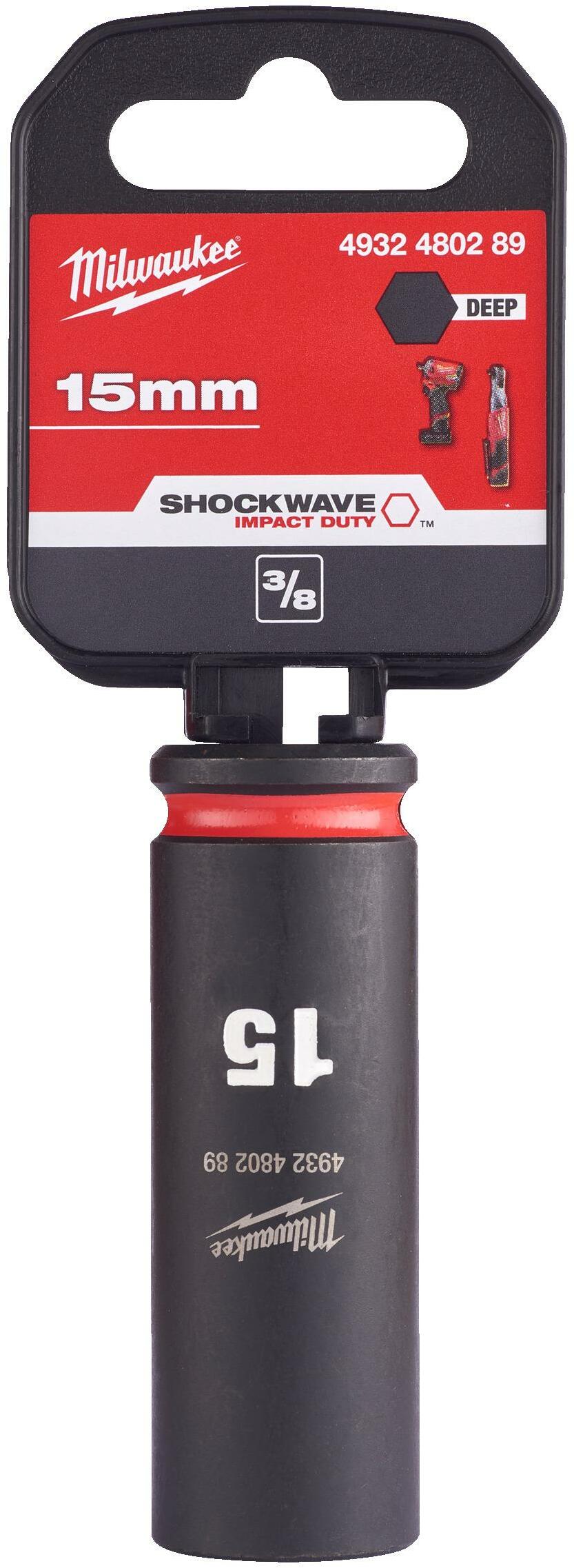 MILWAUKEE 4932480289 SHOCKWAVE percussion cap long 3/8" 15 mm | Klium