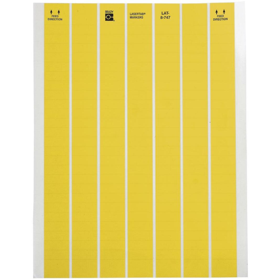 BRADY LAT-8-747-10-YL LaserTab printable labels for laser printers ...