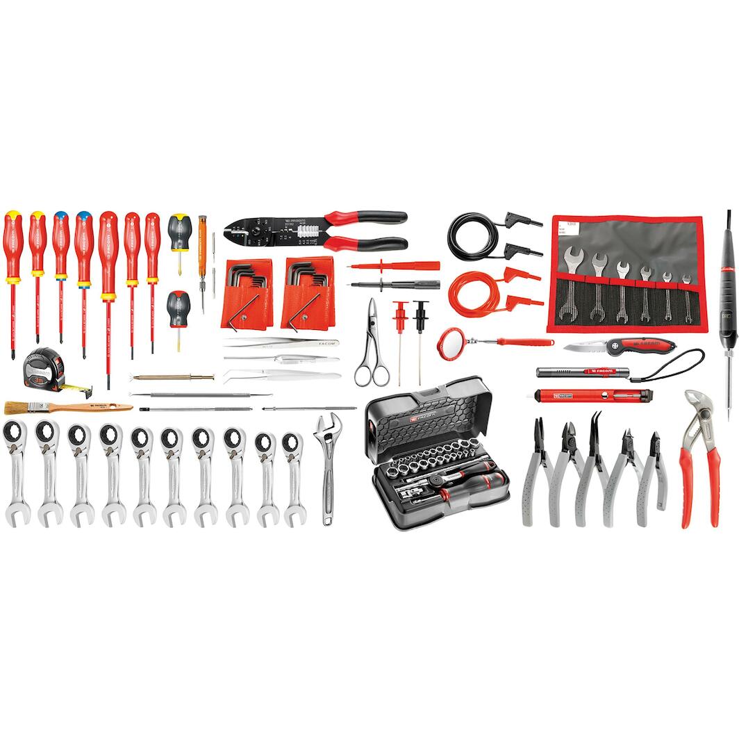 FACOM 2138.EL34 tool set for the electrician in BV.21ST case 101-piece ...