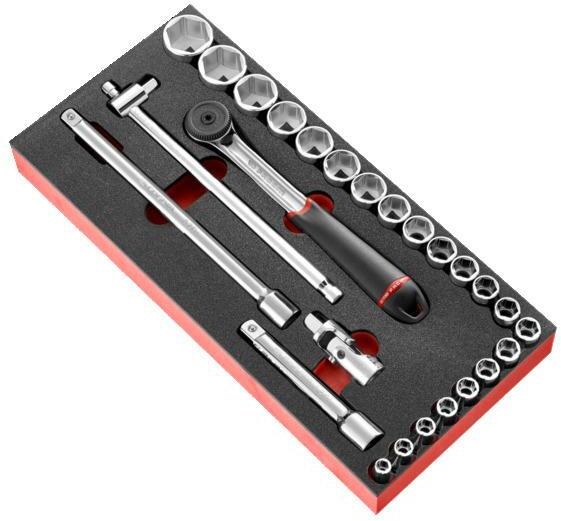 FACOM MODM.SL161-36 module foam 1/2 sockets 6 side and ratchet-l3
