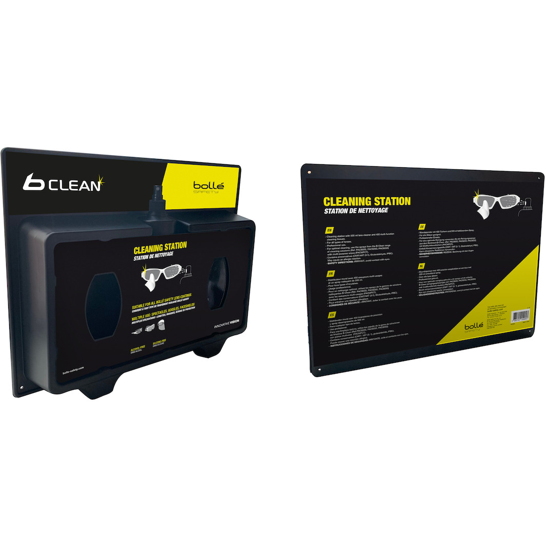 BOLLÉ B600 dispenser plastic wall holder with 250ml cleaning spray and ...