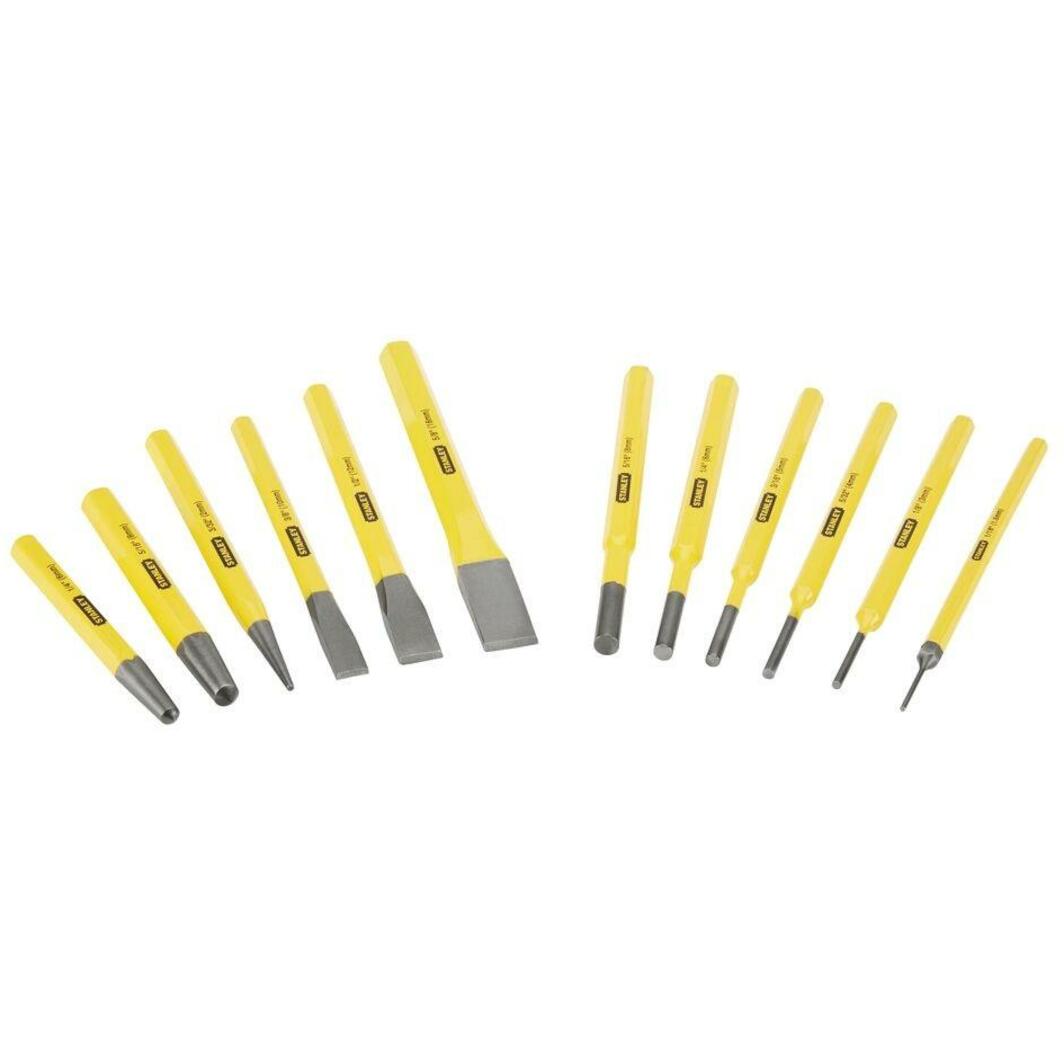 STANLEY 4-18-299 cold chisel and dowel set 12-piece | Klium