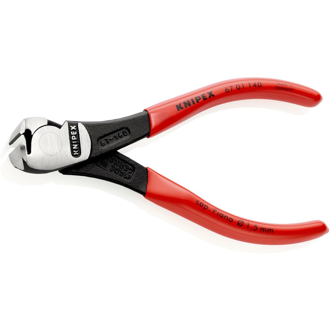 KNIPEX 67 01 140 forceps plastic-coated black atramentised 140 mm | Klium