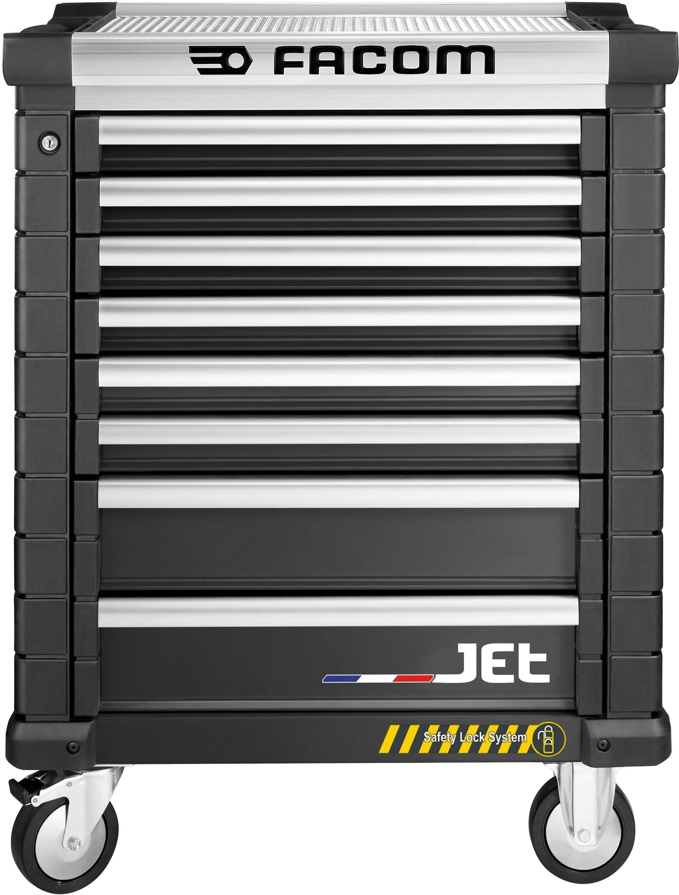 FACOM JET.8NM3AS tool trolley black with 8 drawers (suitable for 3 ...