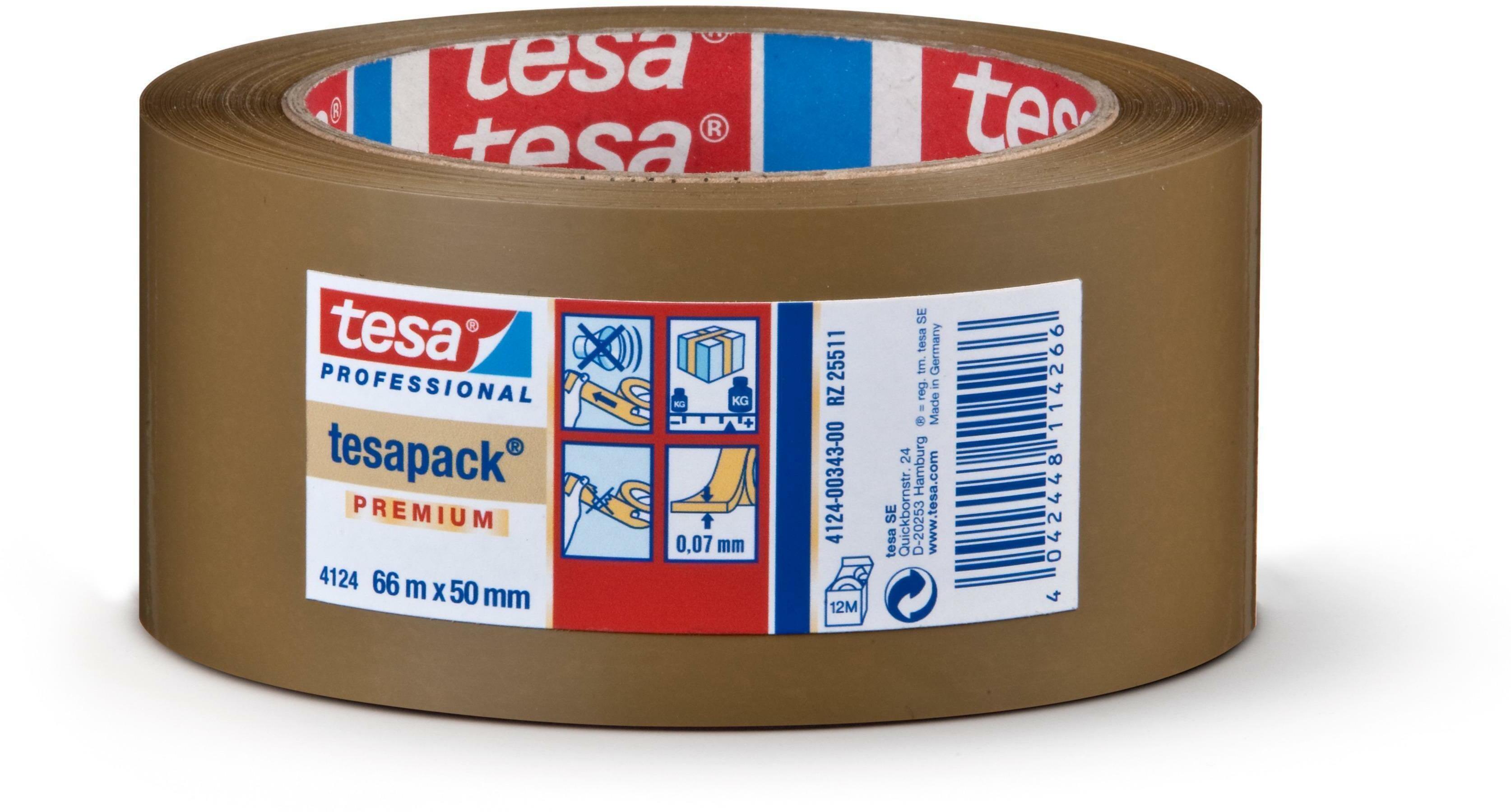 TESA 4124 pvc packaging tape premium brown 75mm x 66m - 04124-00099-00 ...