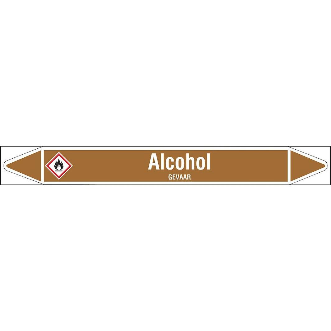 BRADY N004969 pipe marker for alcohol, with perforated arrows, with ...
