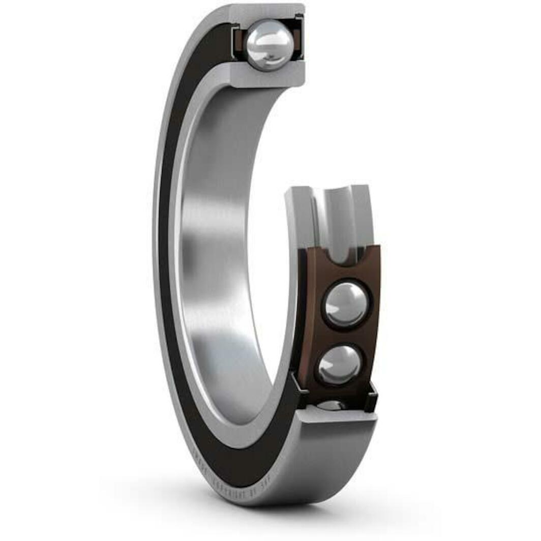 SKF S7206 ACDGB/P4A single-row angular contact ball bearing with seals ...
