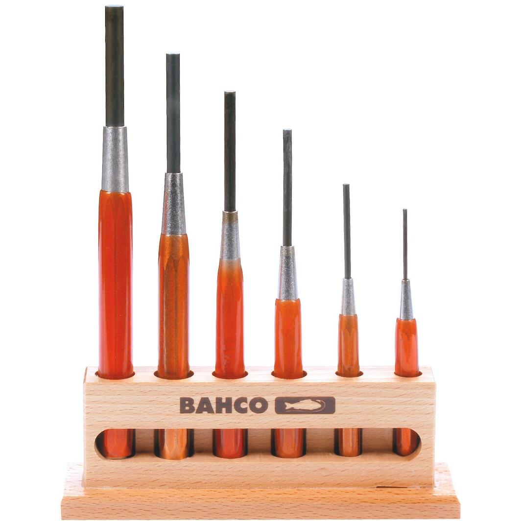 BAHCO 3646/6 pin driver set cylindrical octagonal shank in plastic ...