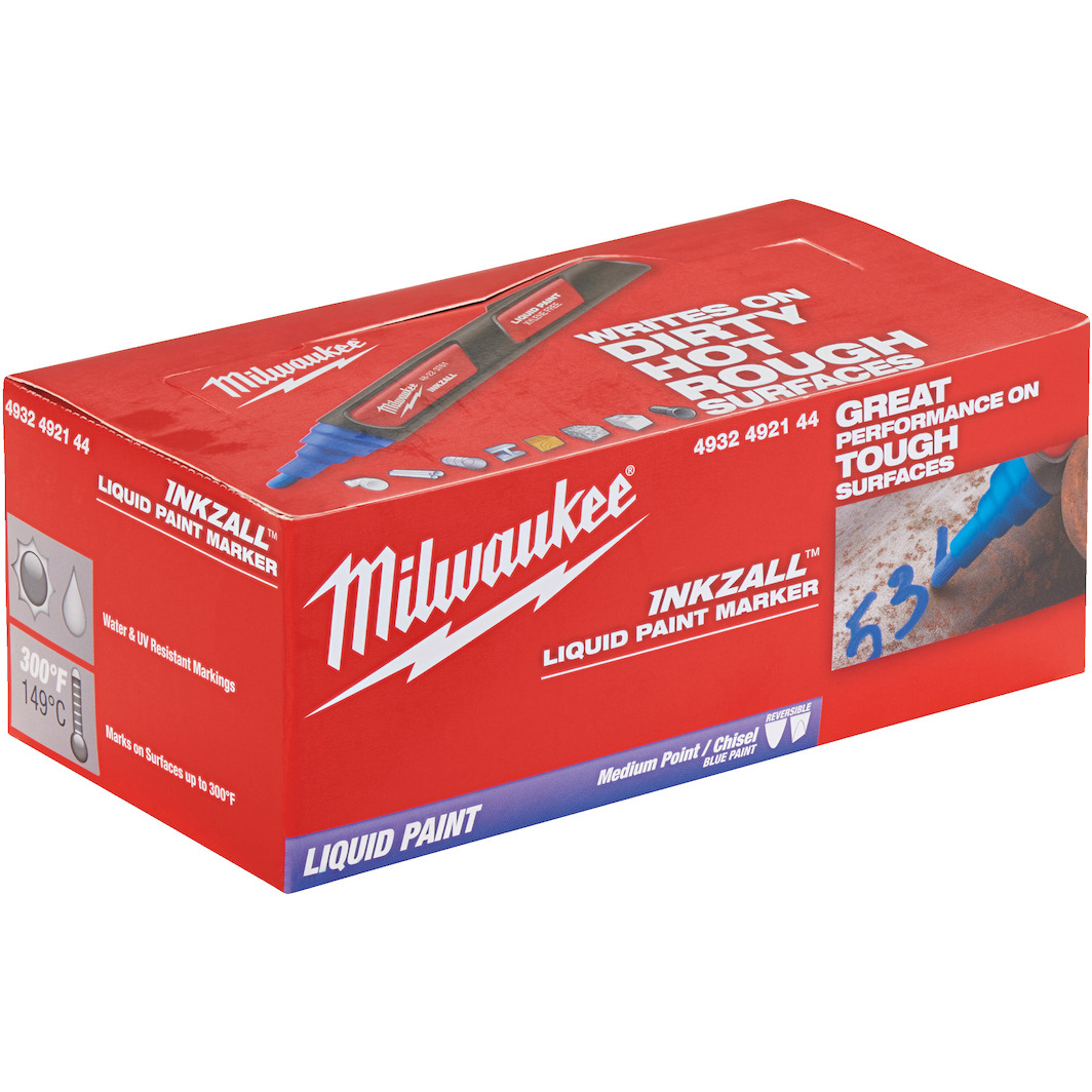 MILWAUKEE 4932492144 INKZALL liquid paint marker blue | Klium
