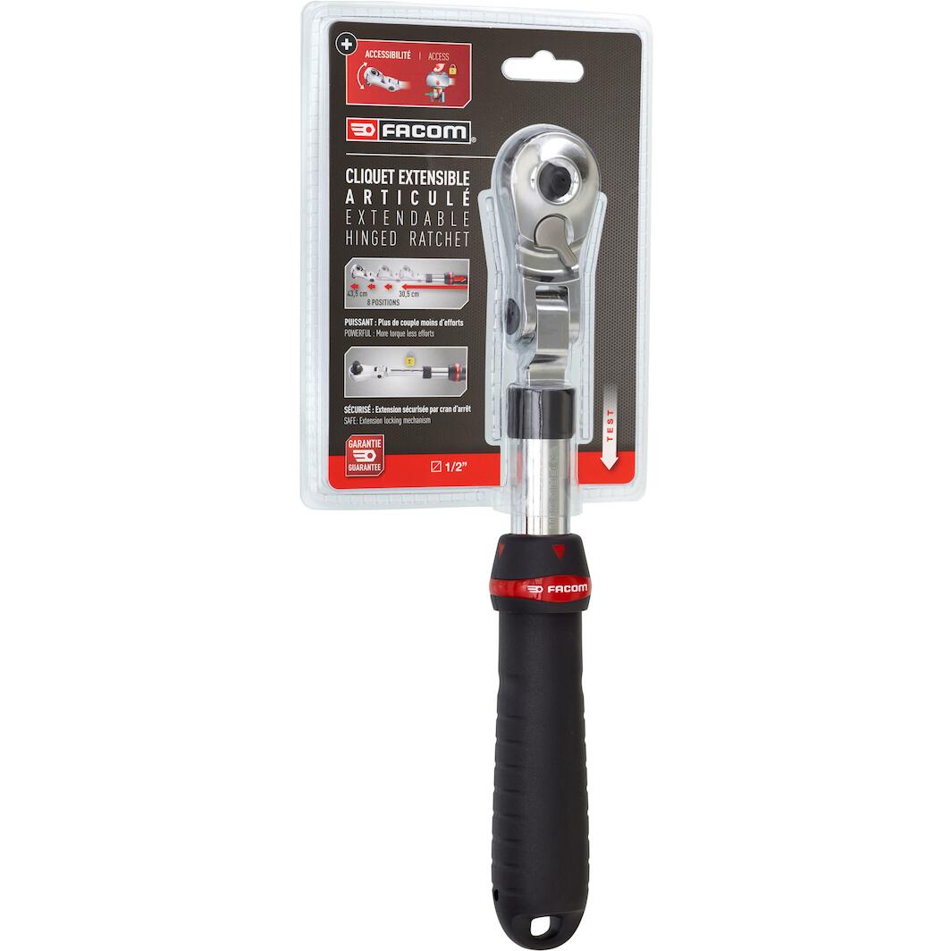 FACOM SXL.171PB extendable ratchet with locking flexible head 1/2" | Klium
