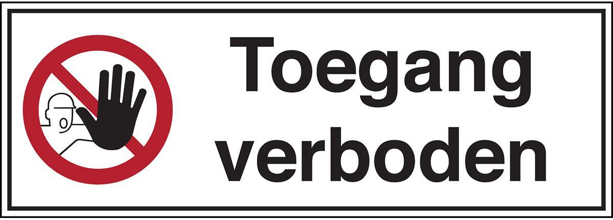 BRADY 253200 prohibition pictogram - access prohibited, 105 x 297 mm ...
