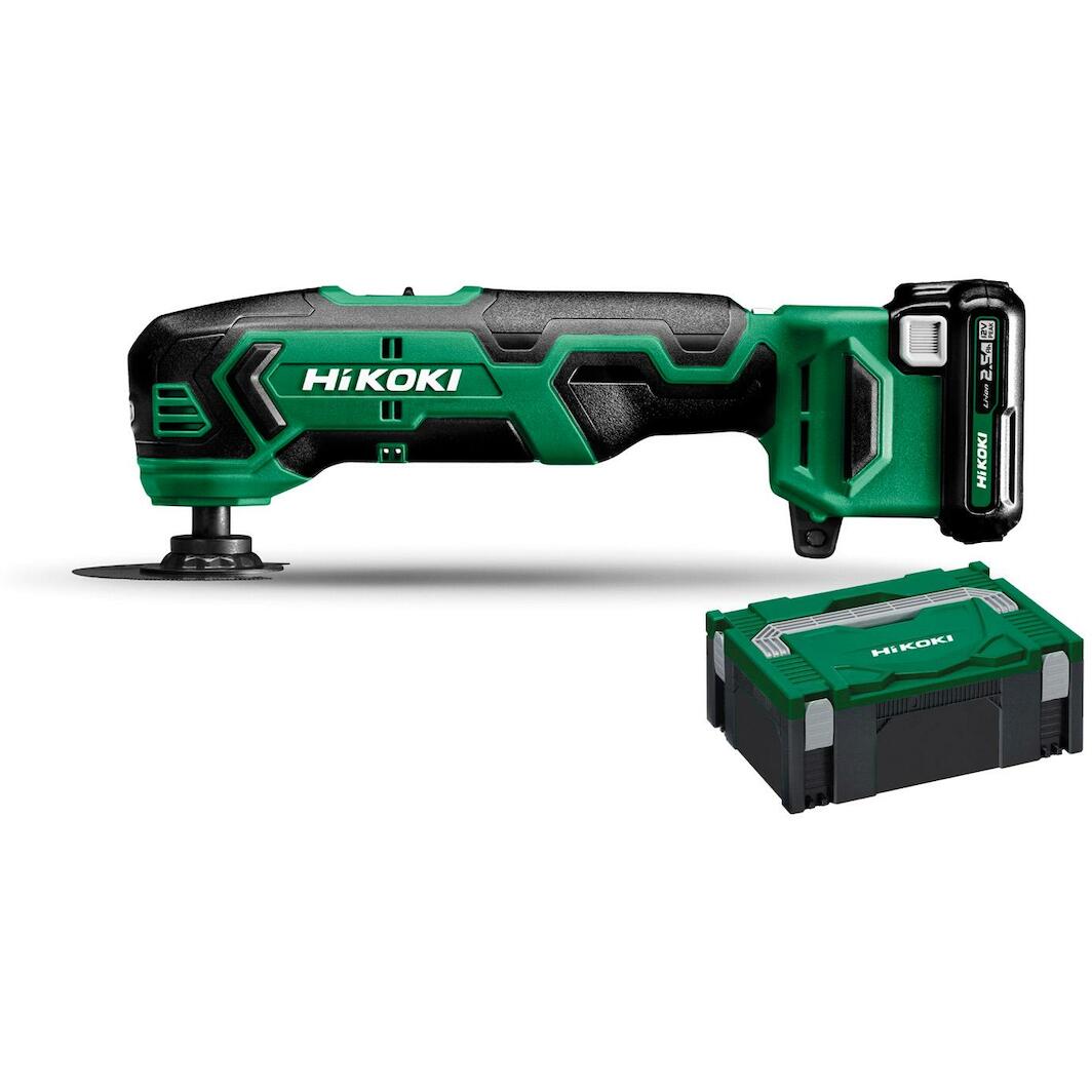 HIKOKI CV12DAWEZ 12V PEAK cordless multitool in HSC I case (2x 2.5Ah battery + charger) | Klium