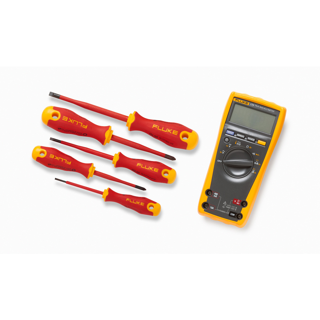 FLUKE IB179M-EGFID digital multimeter 179 + VDE screwdriver set 5-piece ...