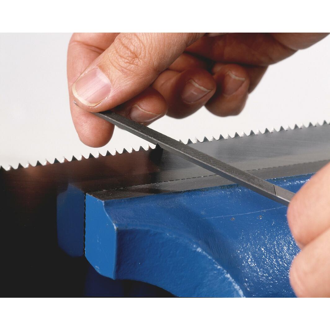 BAHCO 4-186-07-2-0 triangular saw file thin without handle half-set 175 ...