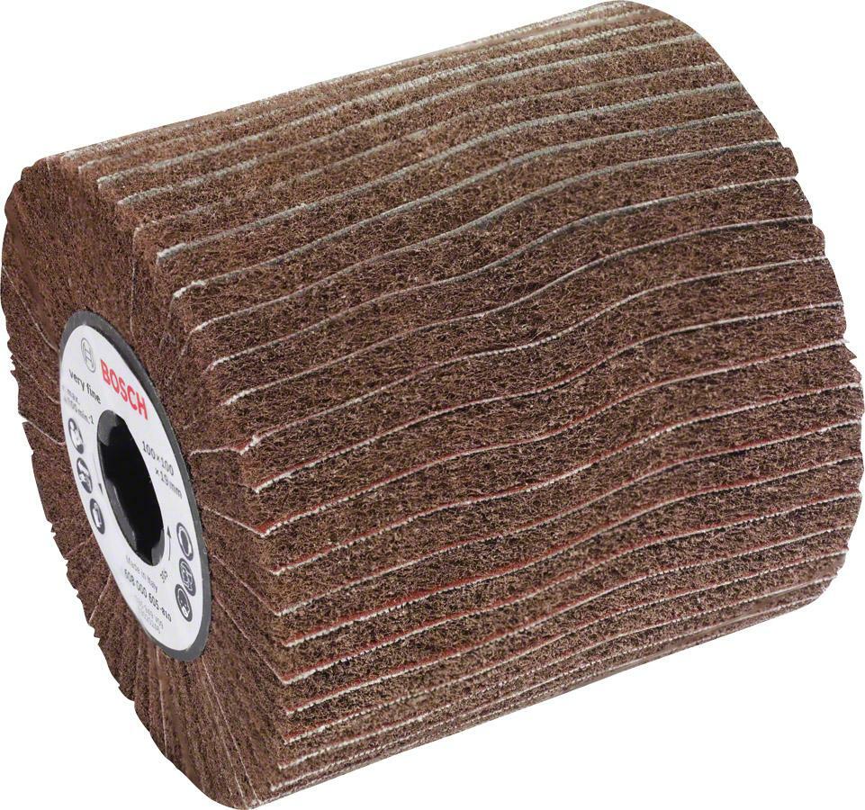 BOSCH 2608000603 Flap sanding roller with fleece, medium, 19 x 100 mm ...