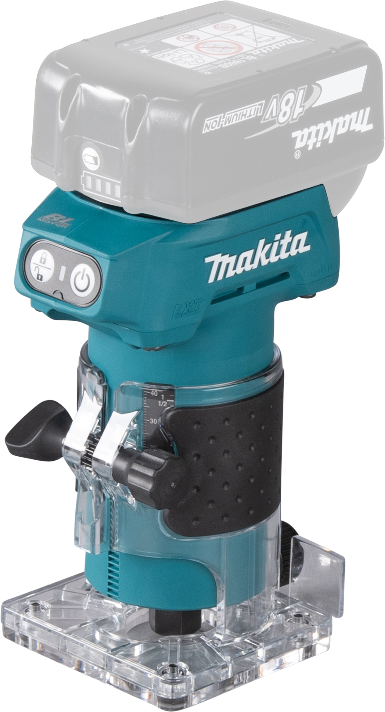 MAKITA DRT52Z 18V LXT cordless top and edge router in cardboard box ...