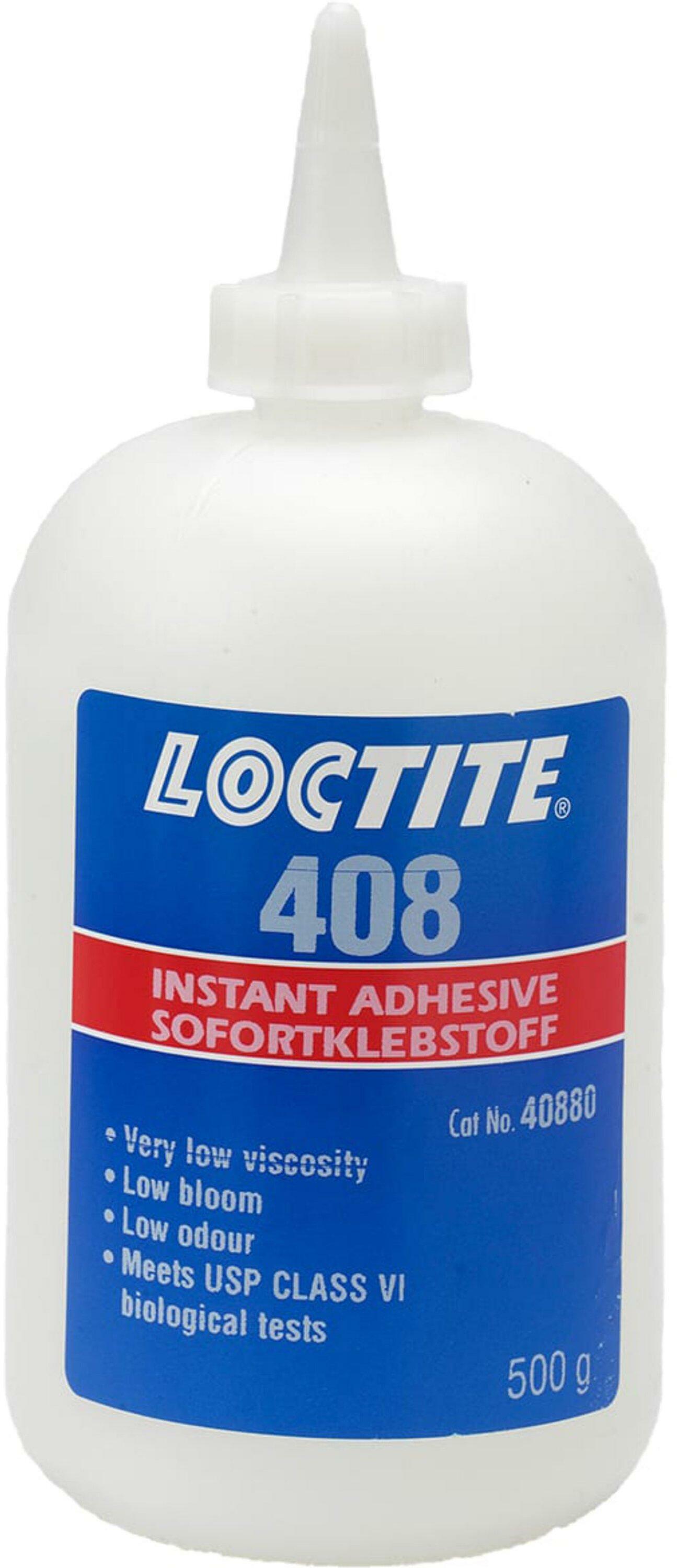 LOCTITE 408 instant adhesive colourless/transparent (500 g bottle ...