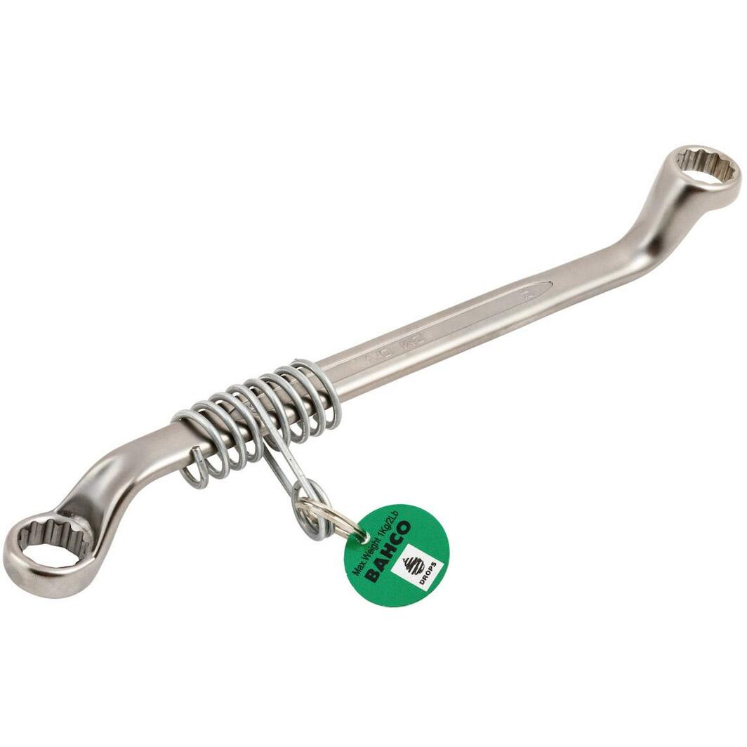 BAHCO TAH2M-16-17 ring spanner with safety spring deep-set chromed 246 ...