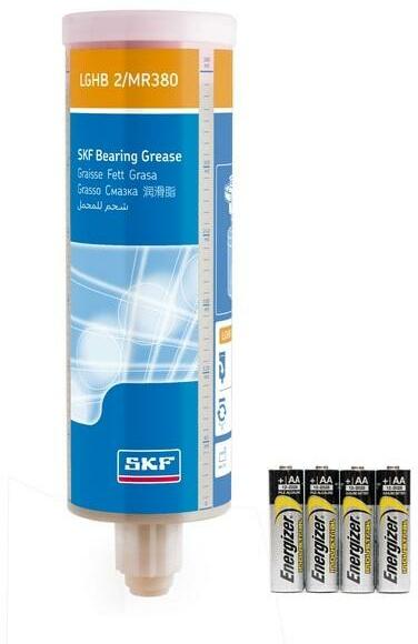 SKF LGHB 2/MR380B refill cartridge filled with grease, with battery for ...