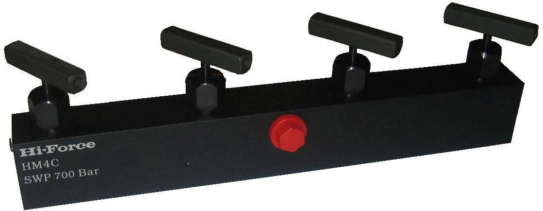 HI-FORCE HM4C adjustable distribution block, parallel, with 4 outgoing ...