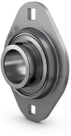 SKF PFT 25 TF ball bearing unit with oval flange and steel sheet ...