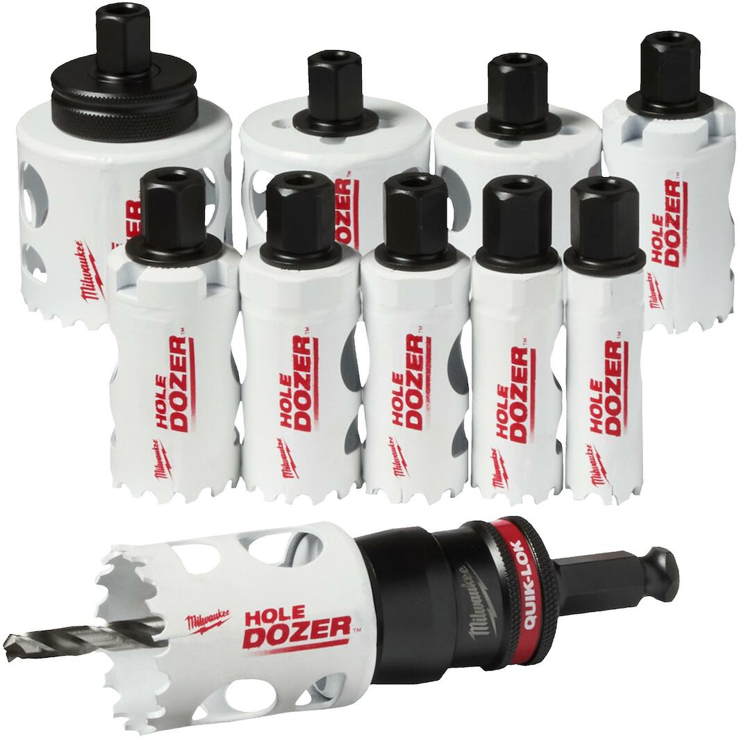 MILWAUKEE 49224772 QUIK-LOK HOLEDOZER hole saw set 19-57mm 13-piece | Klium