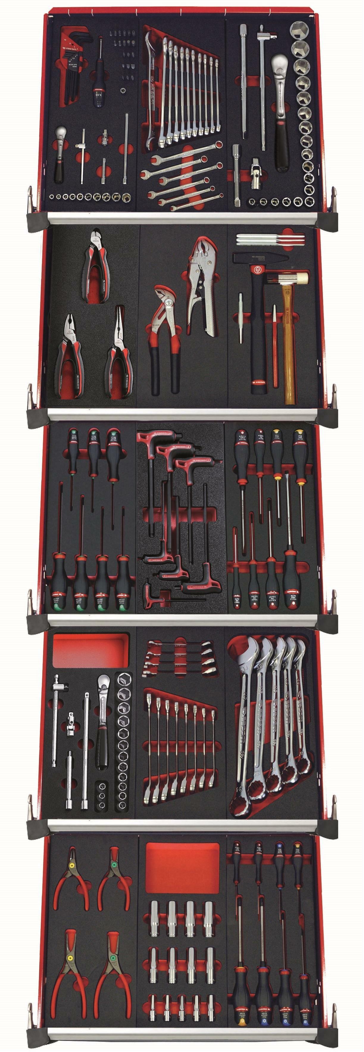 FACOM CMM.175BNL tool set with 12 modules 175-piece | Klium