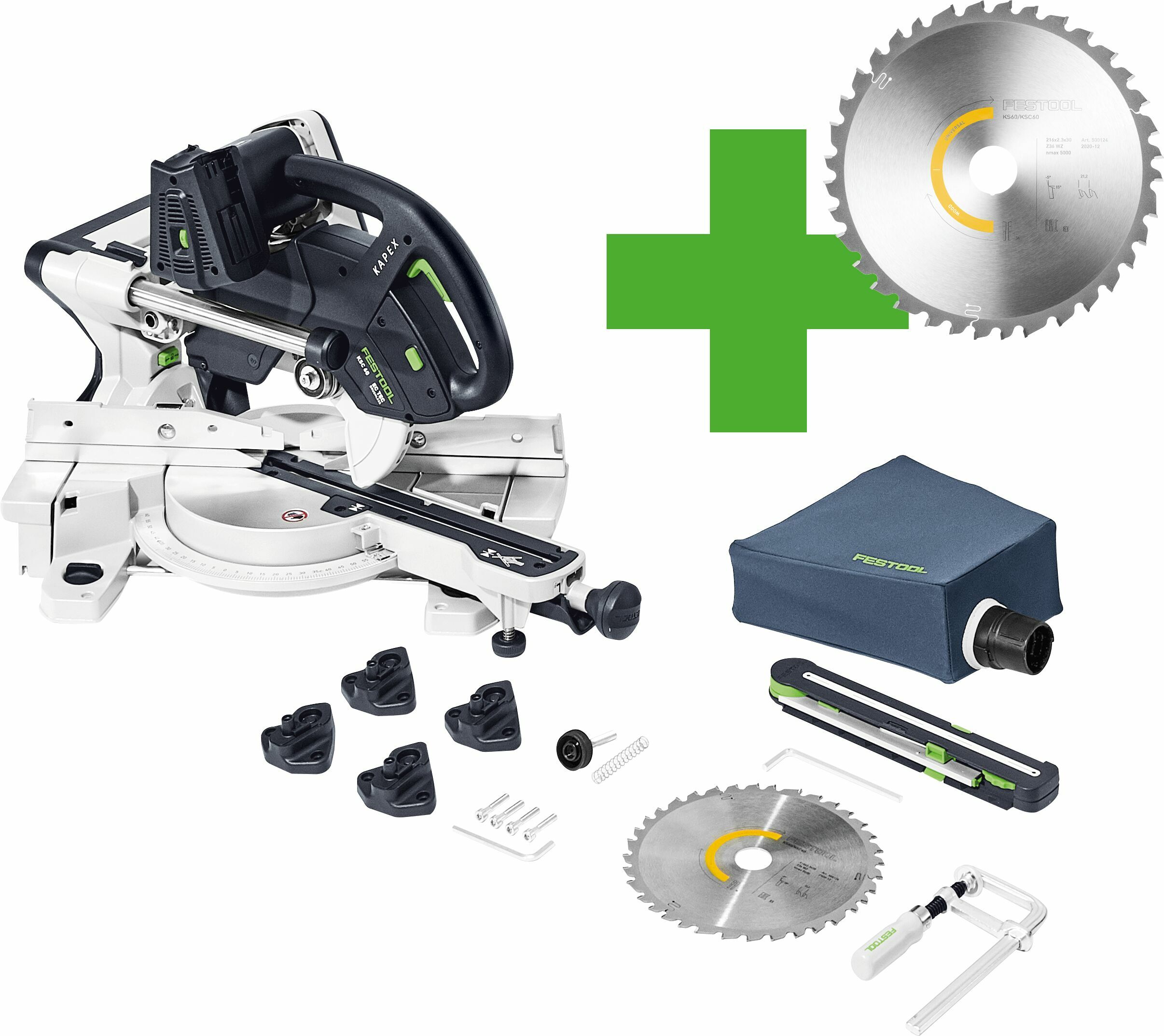 FESTOOL KSC 60 EB-BASIC MT 18V KAPEX cordless cross-cut saw (without ...