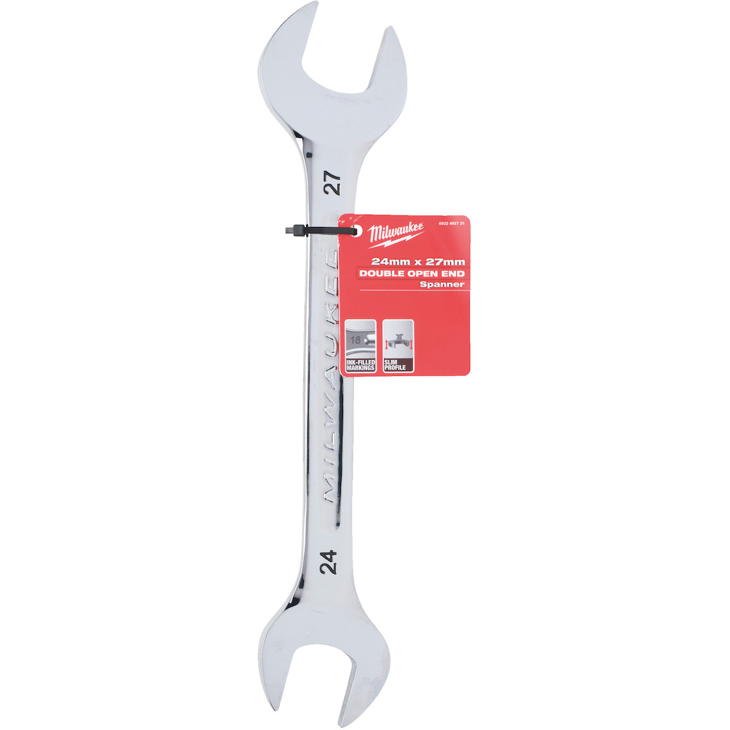 MILWAUKEE 4932492731 double open-end spanner 24 x 27 mm | Klium