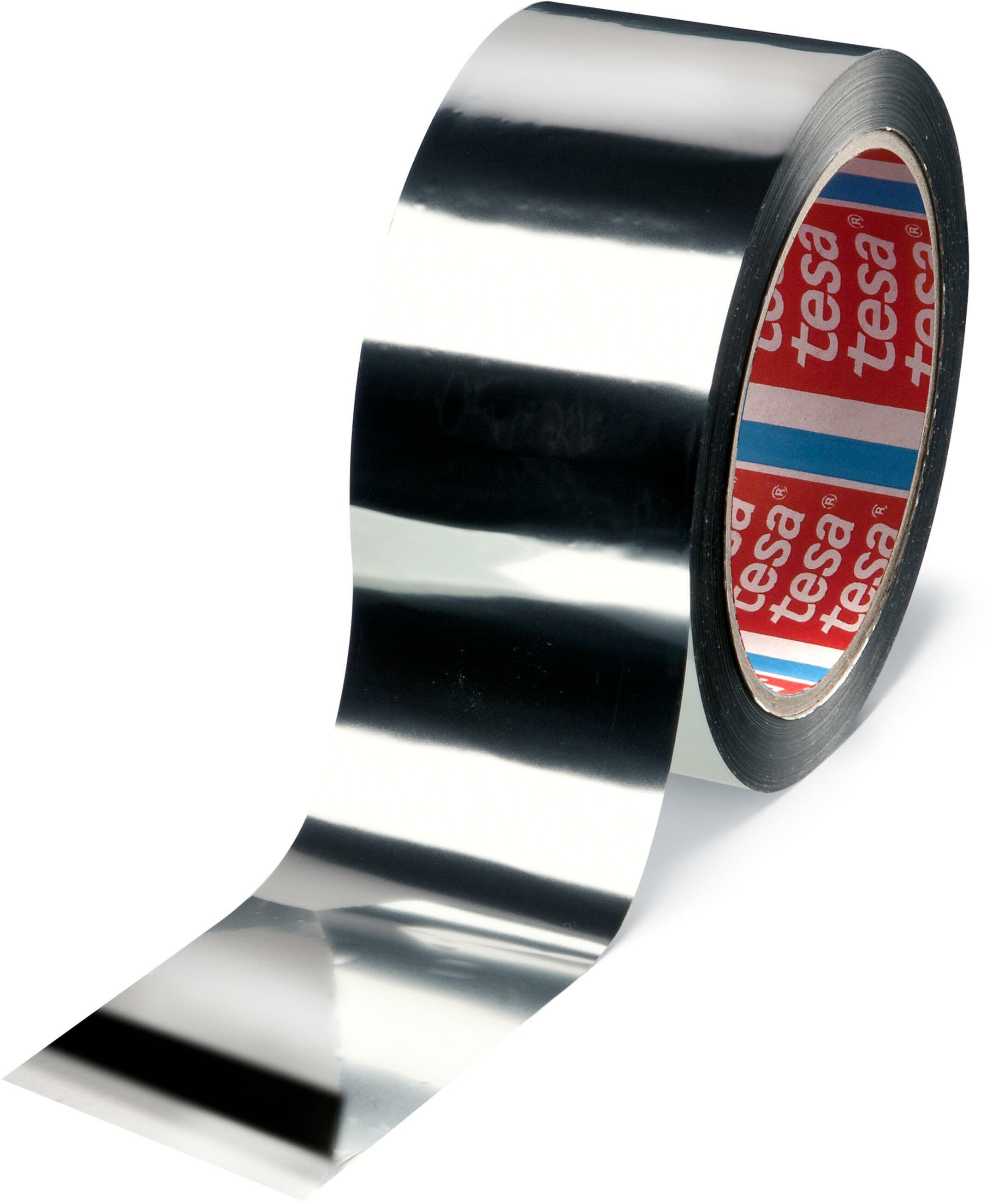 TESA 4137 aluminised polyester splicing tape 19mm x 66m silver glossy ...
