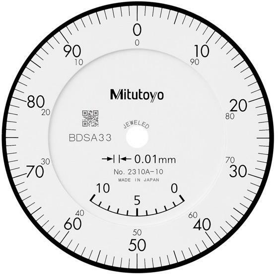 MITUTOYO 2310A-10 dial indicator with fixture, ISO version, precious ...