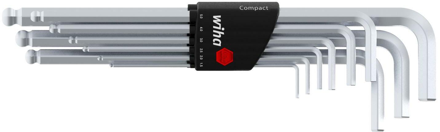 WIHA SB369H9 spanner set in Compact holder hexagonal ball head 10 piece ...